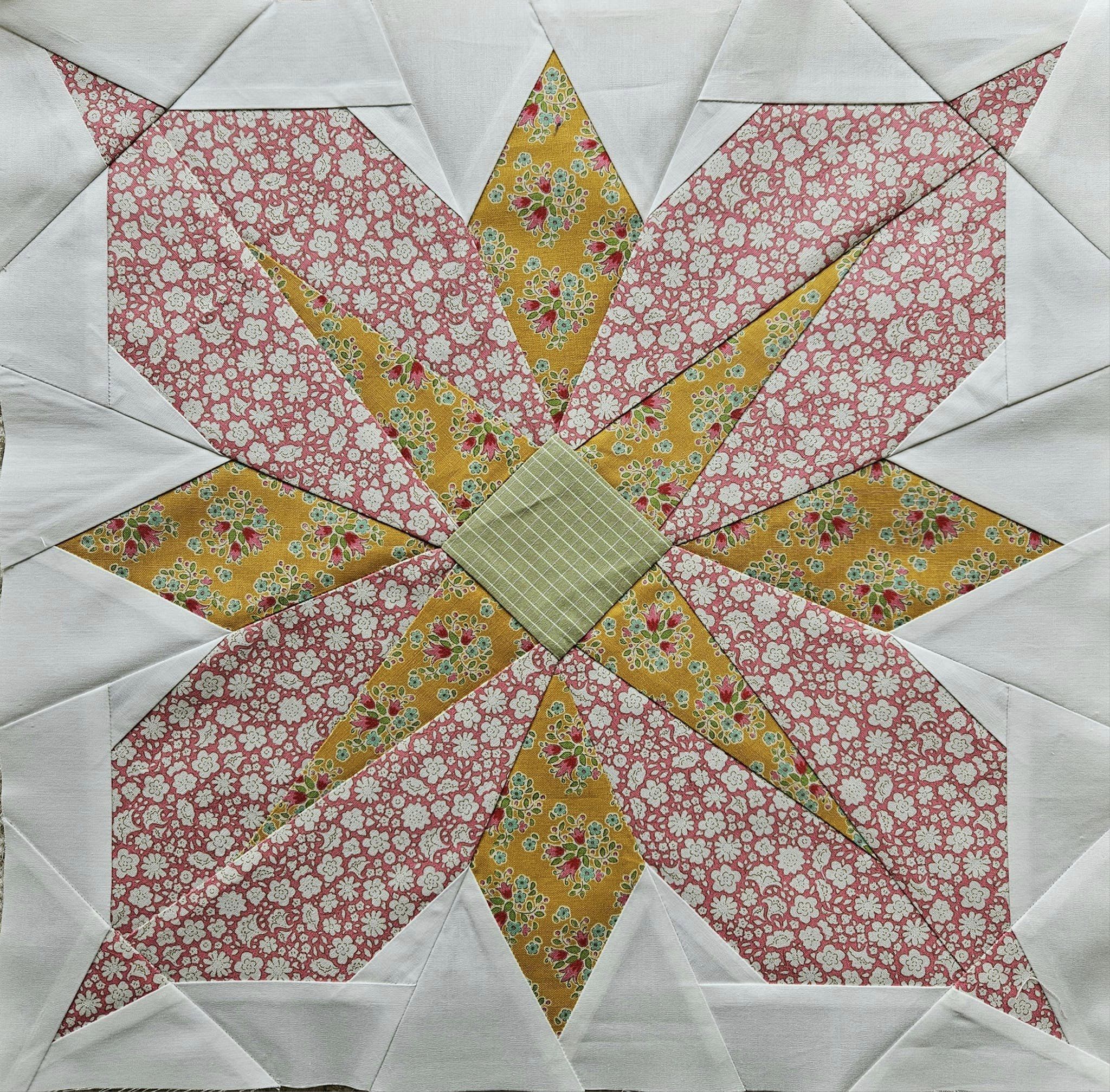 Summer Flower Table Square Pattern – Larkspur Lane Designs